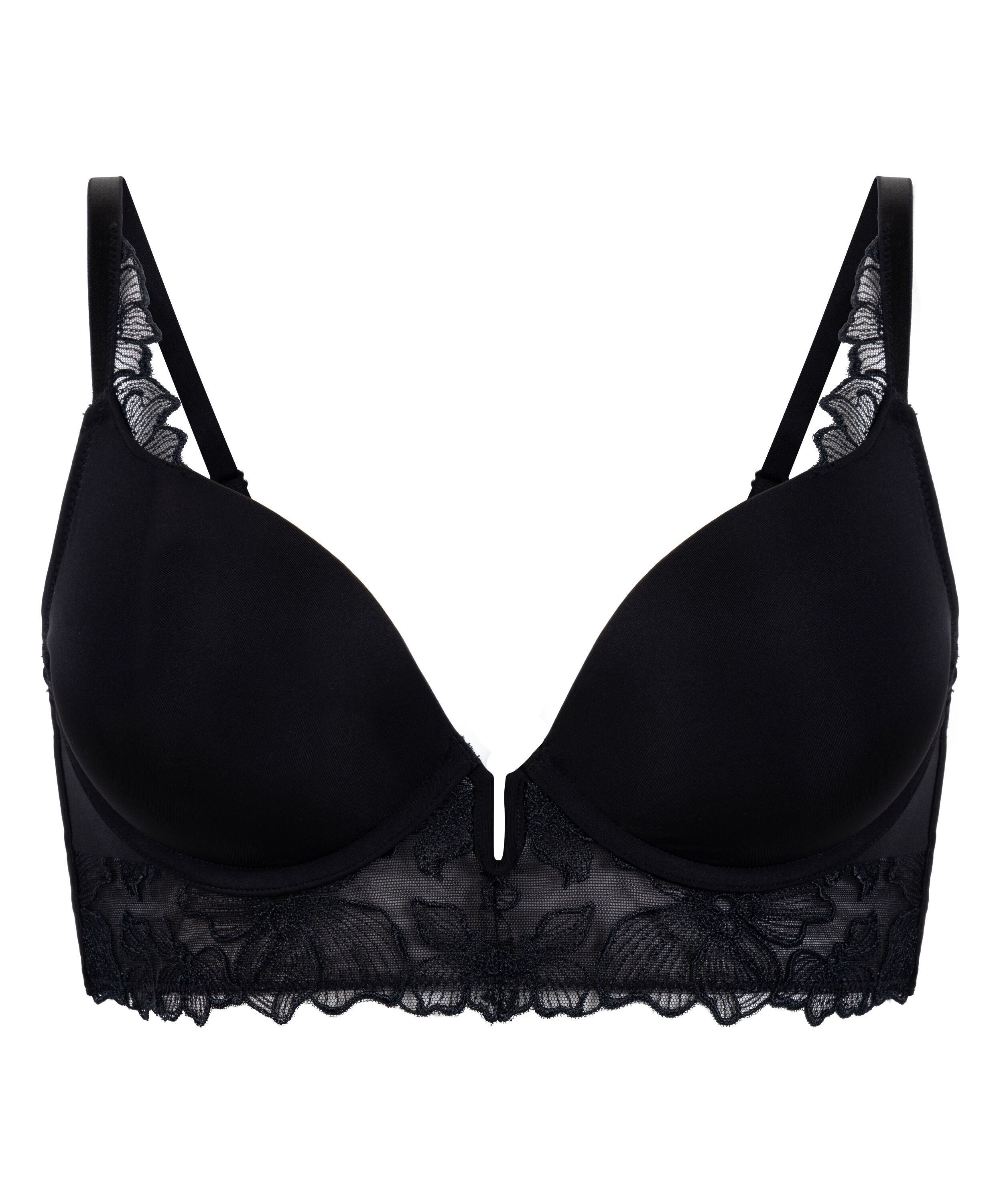 Jemima formpressad longline-bh med bygel och push-up - Push-up & super ...