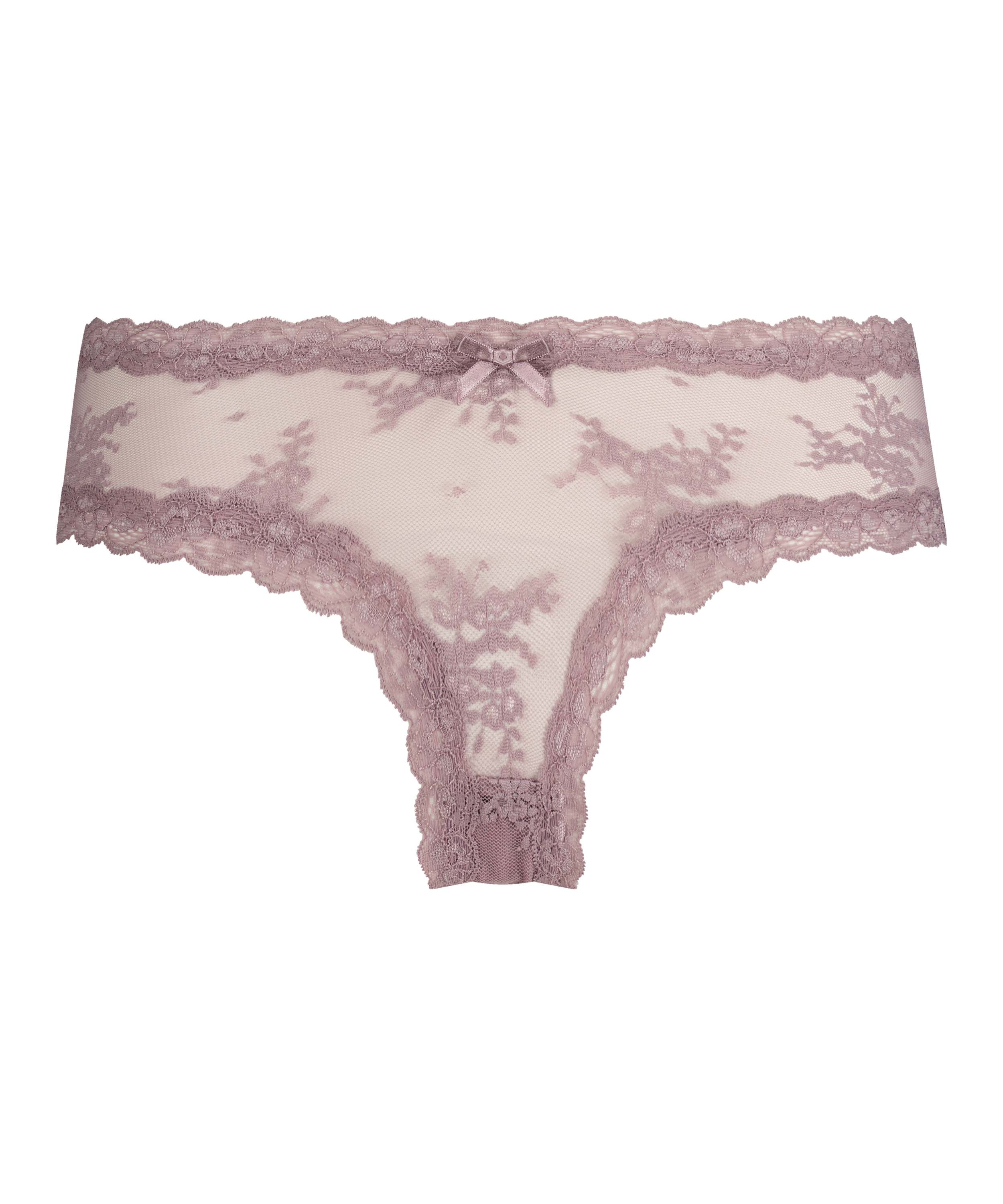 Brazilian-trosa V-shape Floral Mesh - Brazilians and V-shapes - Hunkemöller
